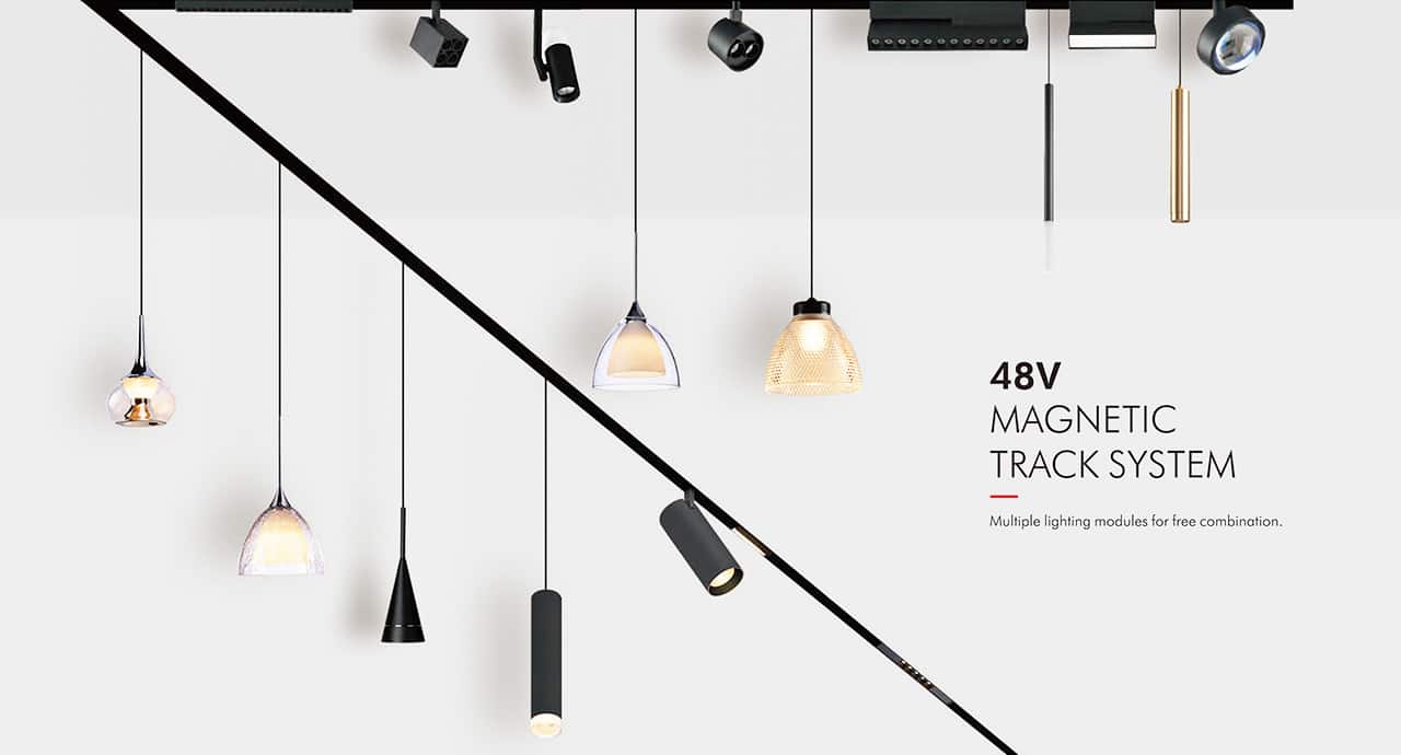 48V Magnetic Track Lighting - Greenearthled.com